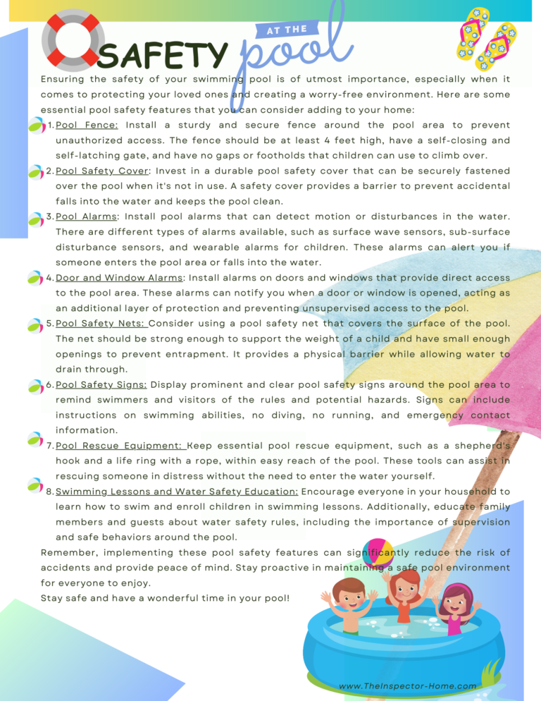 Summer Pool Safety - The Inspector Home Inspection Services